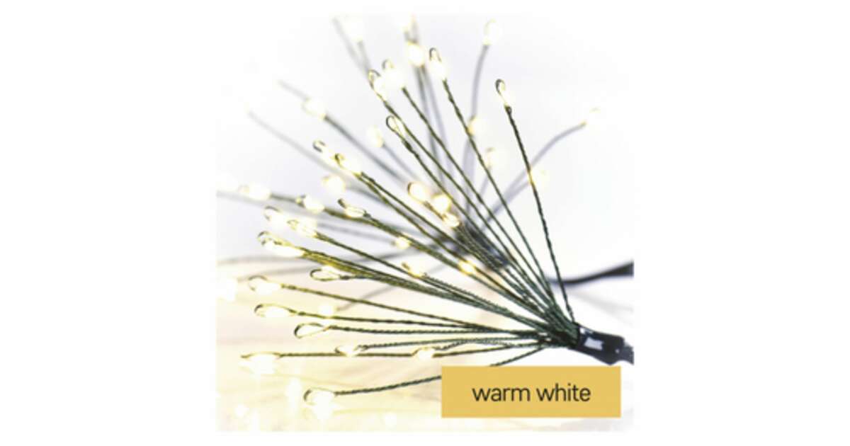 LED string lights - trusses, nano, 5.2 m, indoor, warm white, timer ...