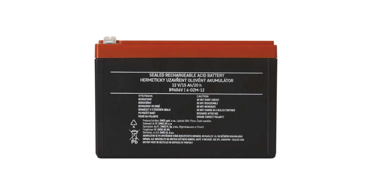 EMOS Traction lead acid battery 12 v/15 ah | Pepita.com