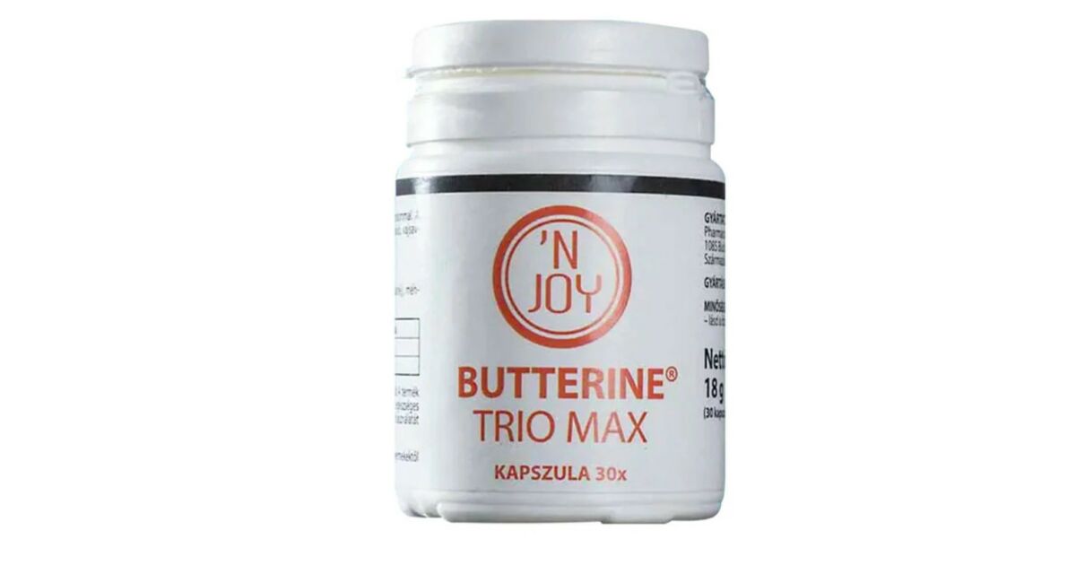 Njoy butterine trio max kapszula 30 db /vajsav, IBS / | Pepita.hu