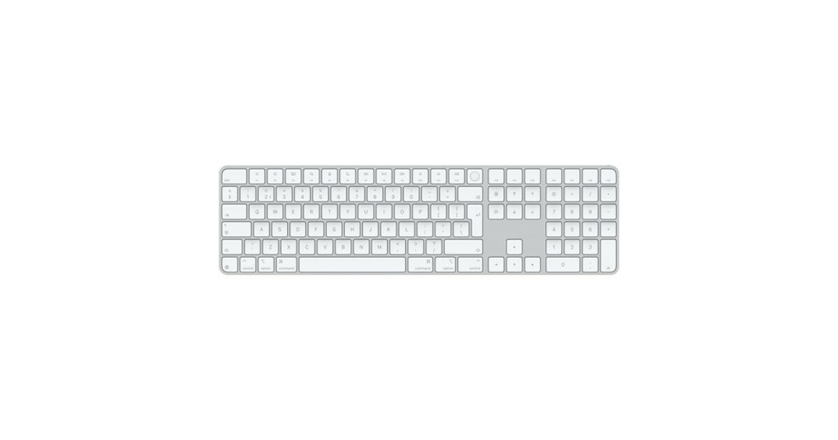 Apple Magic Keyboard (2024) Touch ID and Numeric Keypad Bluetooth ...