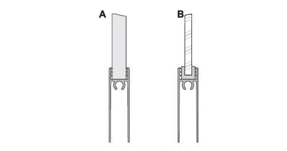 SEVROLL 03746 alsó takaró profil Simple/Blue 1,5m (10 mm-es ...