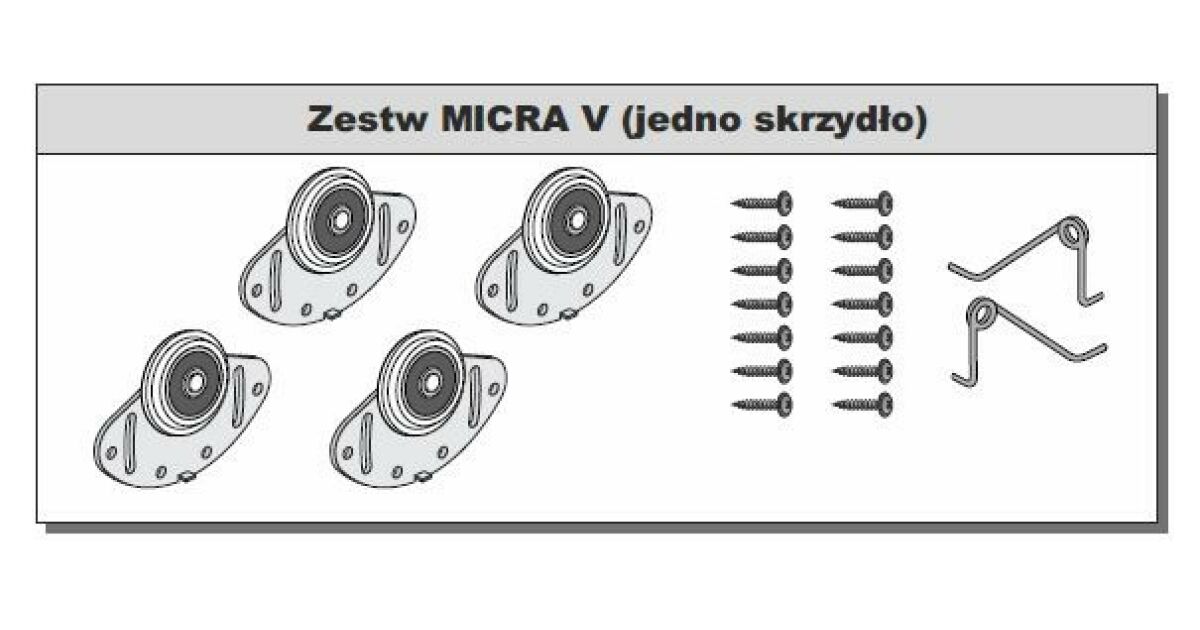 SEVROLL 10224 Micra V vasalat szett 1 ajtószárnyra | Pepita.hu
