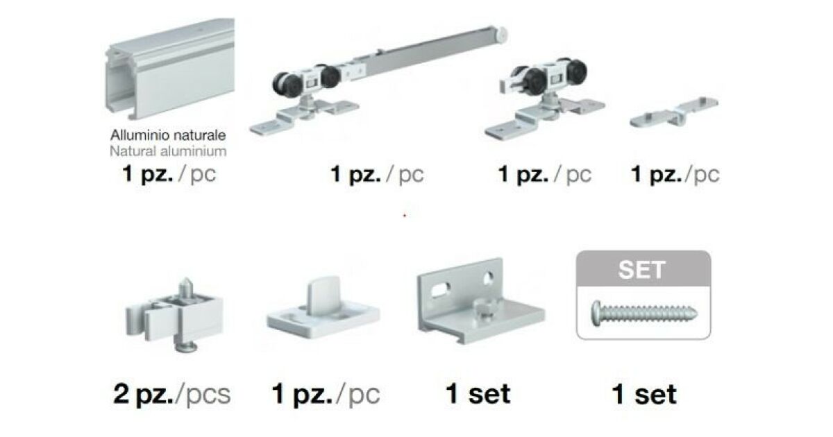 Beltéri tolóajtó vasalat 1399/330 40kg 2x csillapító | Pepita.hu
