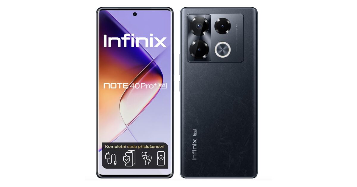 Infinix Note 40 PRO+ 5G 12GB/256GB Obsidian Black (X6851B-OBSBL ...
