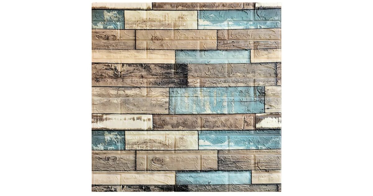 20 db S DEPOT® tapéta csempe készlet, 3 mm vastag, mérete 70x77 cm, fa ...