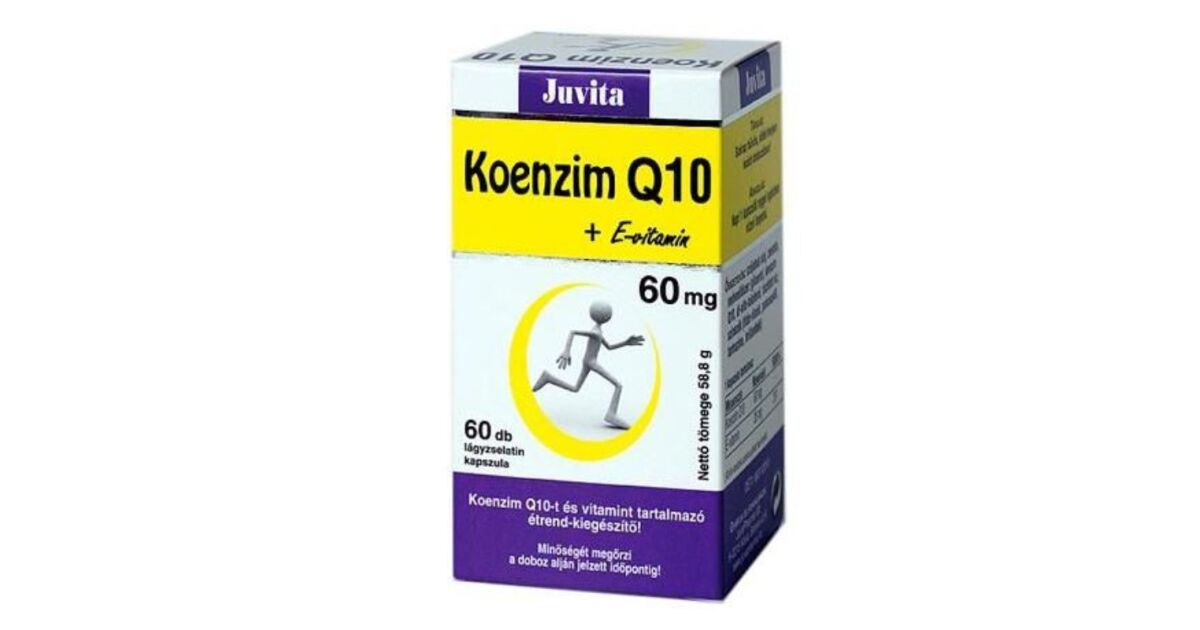 Jutavit koenzim q-10+e-vitamin kapszula 60+6db 66 db | Pepita.hu