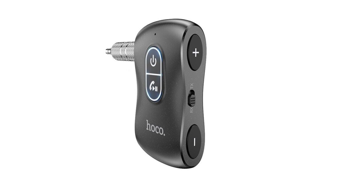 Hoco E73 Pro Journey AUX FM transzmitter, black | Pepita.hu