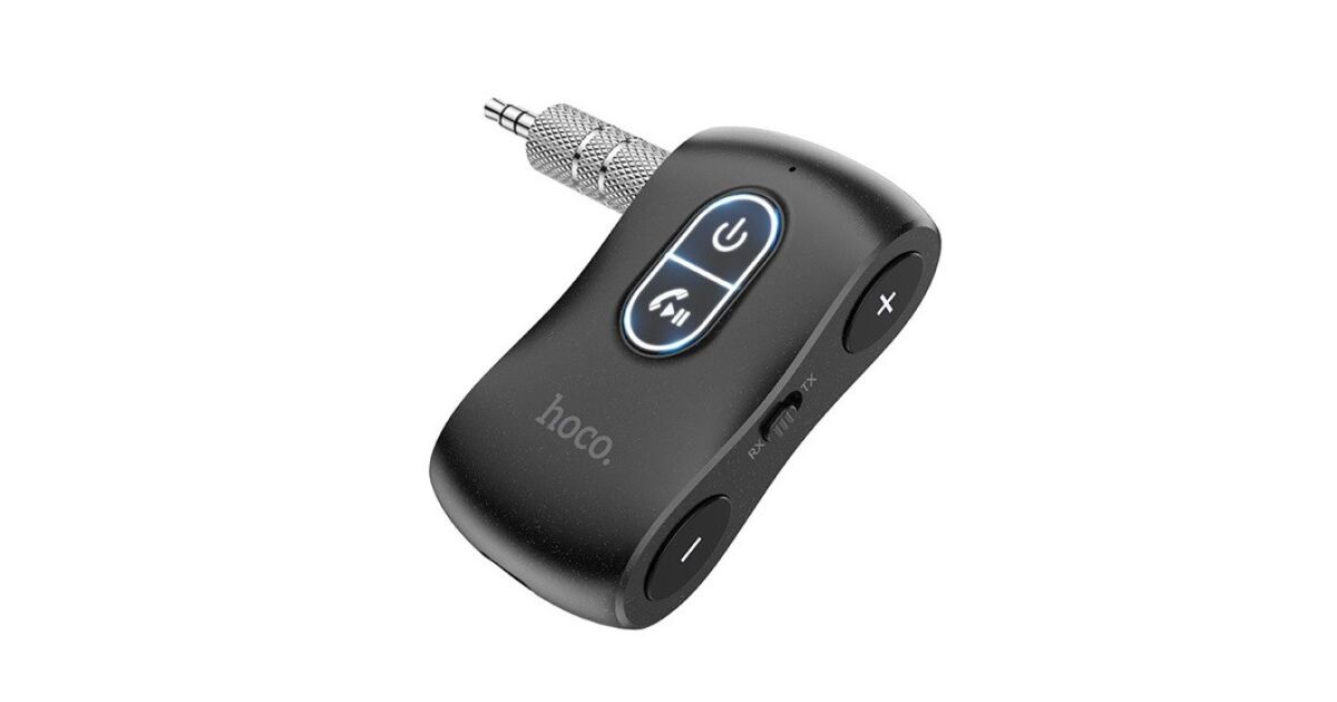 Hoco E73 Pro Journey AUX FM transzmitter, black | Pepita.hu