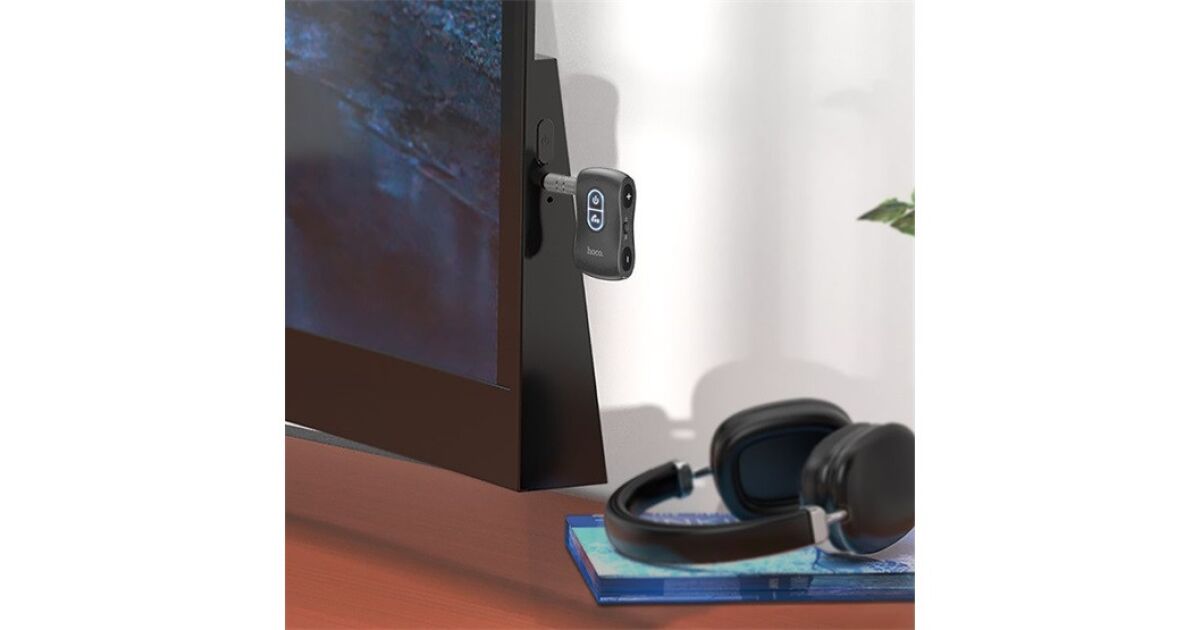 Hoco E73 Pro Journey AUX FM transzmitter, black | Pepita.hu