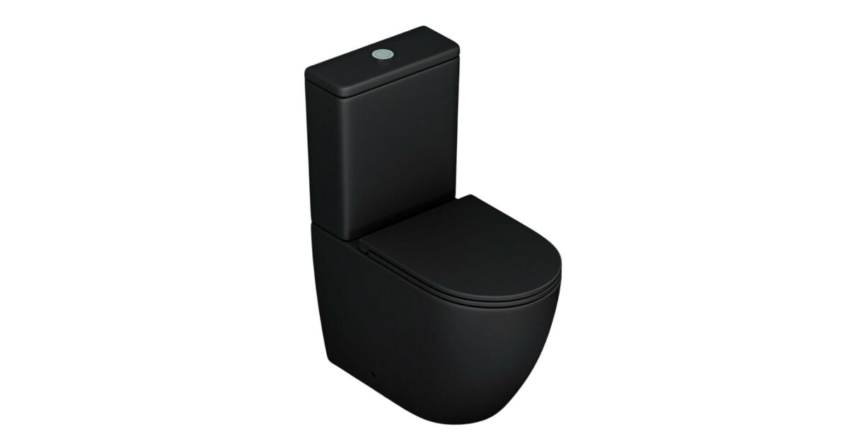 Welland Rimless Y8381 kompakt/monoblokk WC szett + soft-close slim WC ...