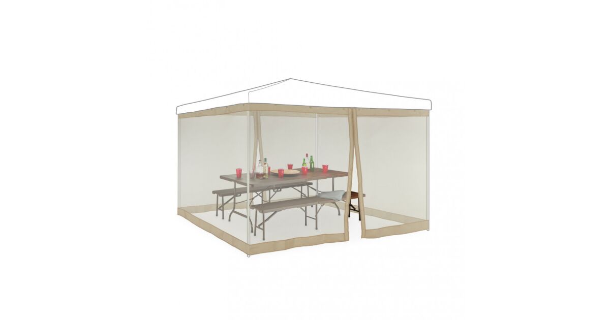 Szúnyogháló 3x3 m-es pavilonhoz bézs 10035879 | Pepita.hu