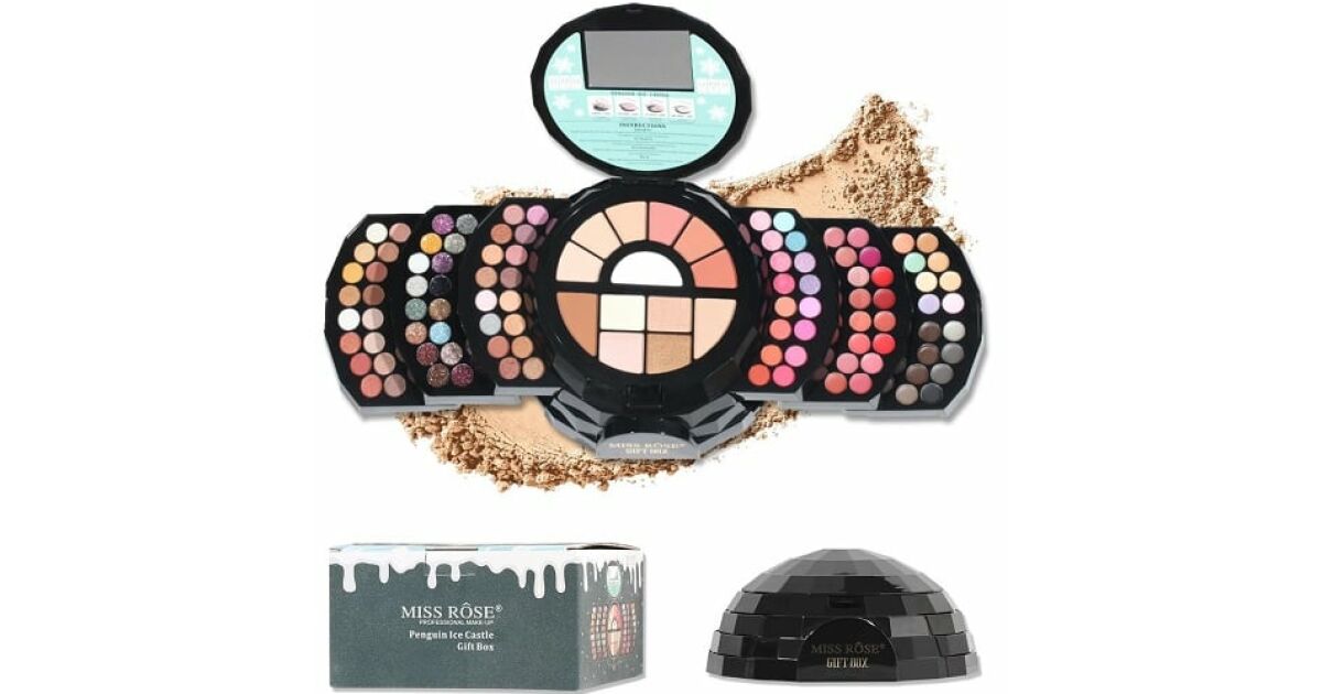Makeup Set, Miss Rose, Penguin Ice Castle Gift Box, 109 Products ...