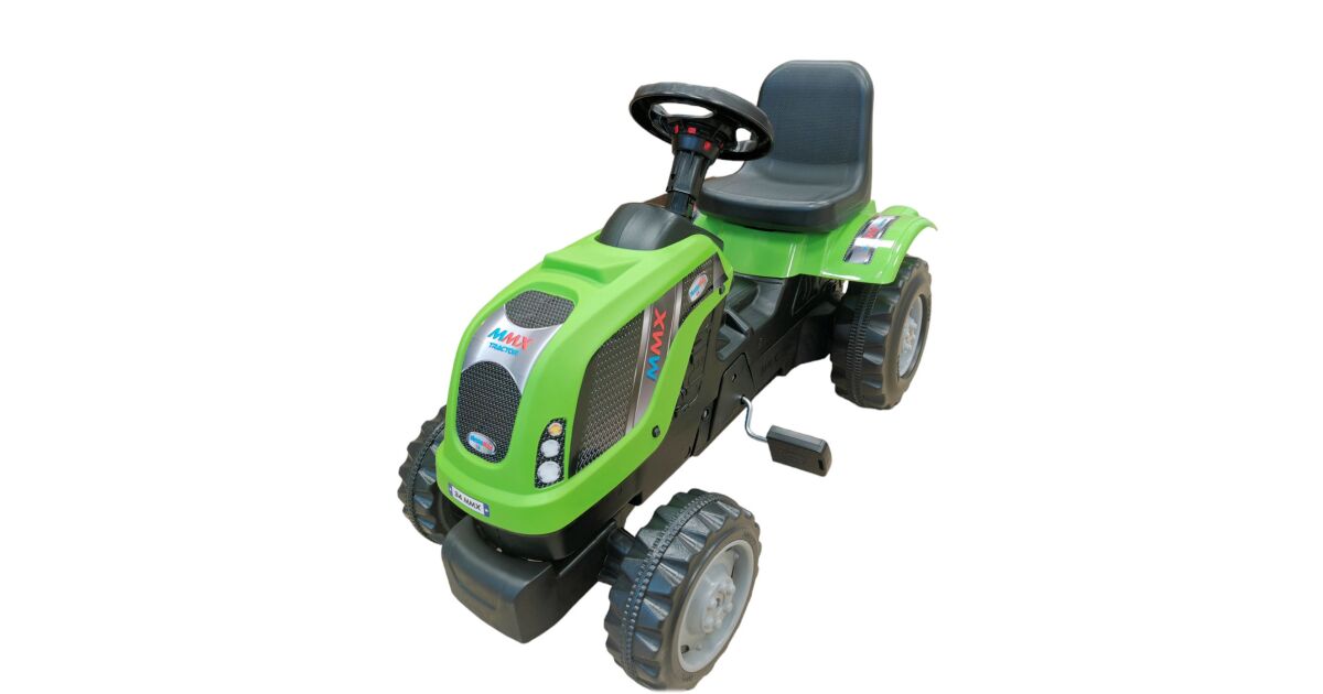 Pedálos traktor pótkocsival, hatalmas nagy traktor gyerekeknek, lovagló ...