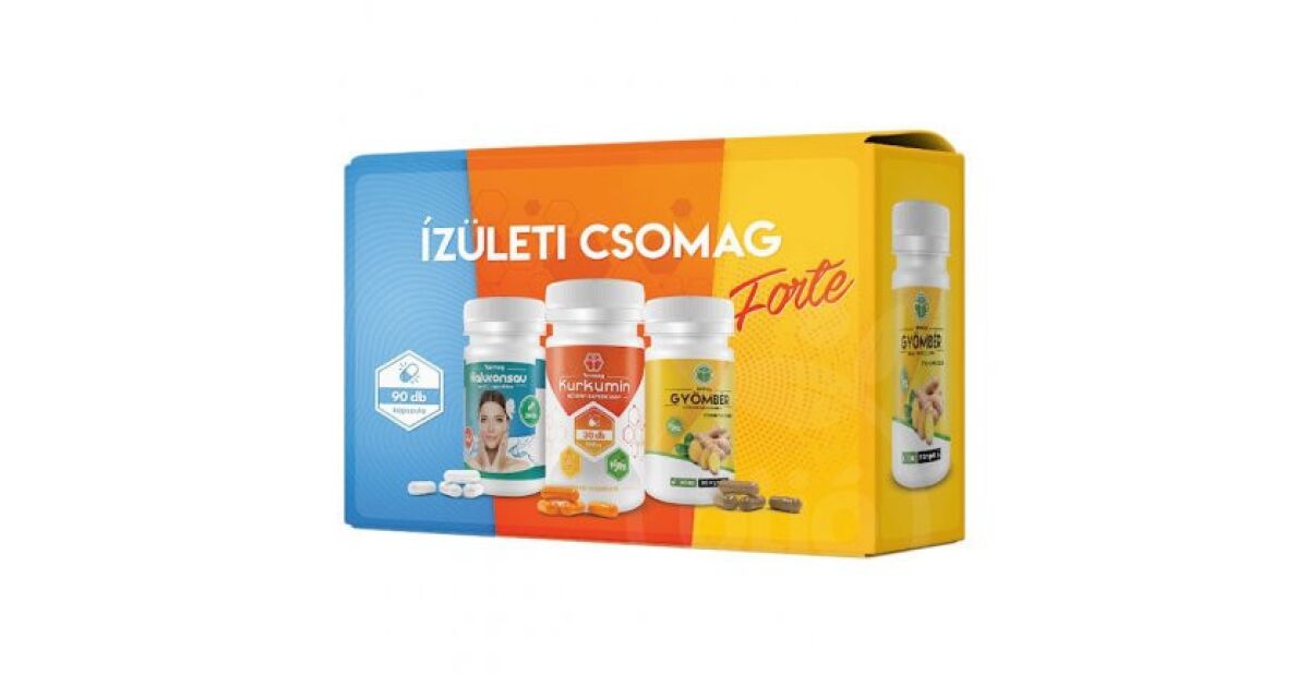 Tenmag Ízületi Támogató Csomag - Kurkuma, Gyömbér, Hialuronsav - 90 ...