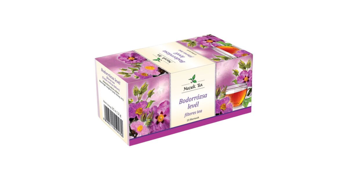 Mecsek bodorrózsa levél tea 25x1,2g 30 g | Pepita.hu
