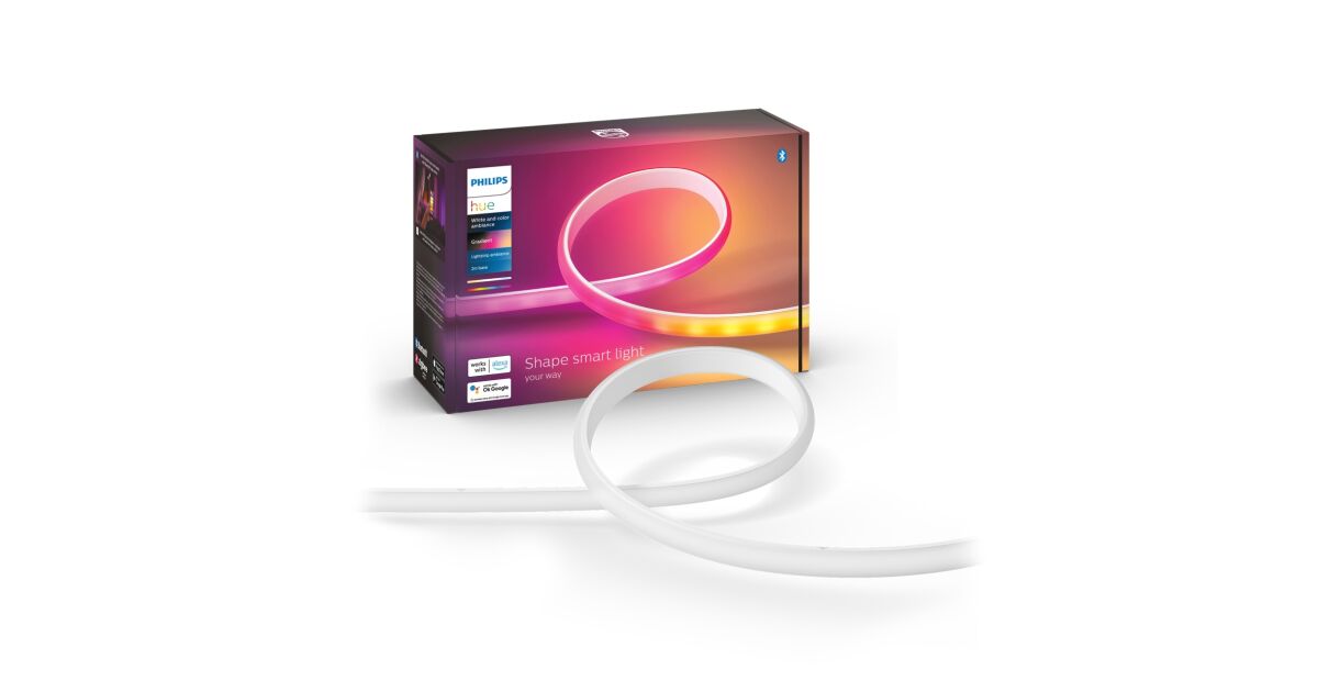 Banda LED RGB inteligenta Philips Hue Gradient Lightstrip, Bluetooth ...