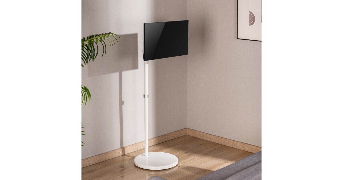 Suport de podea pentru monitor mobil/TV Maclean, Arc de gaz, 17-35, 2 ...
