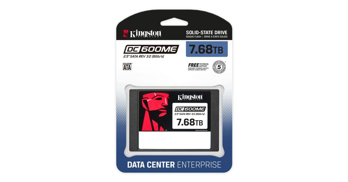 Kingston Technology DC600ME 7,68 TB 2.5 Serial ATA III 3D TLC NAND ...