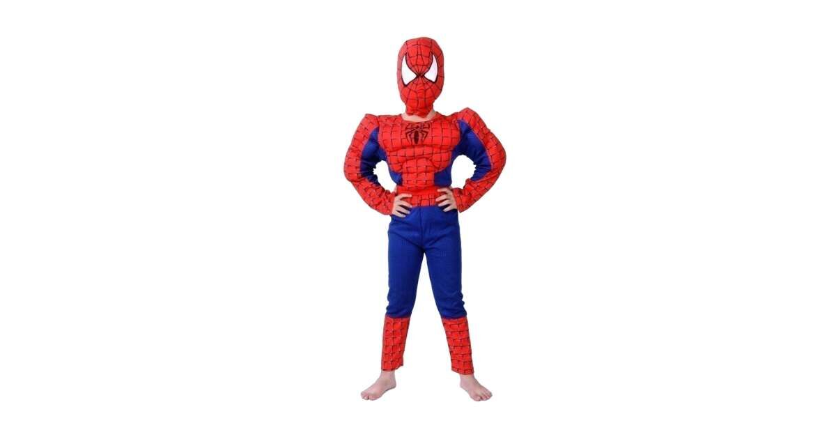 Szuperhős Spiderman Izmos Pókember farsangi jelmez gyerekeknek - M ...