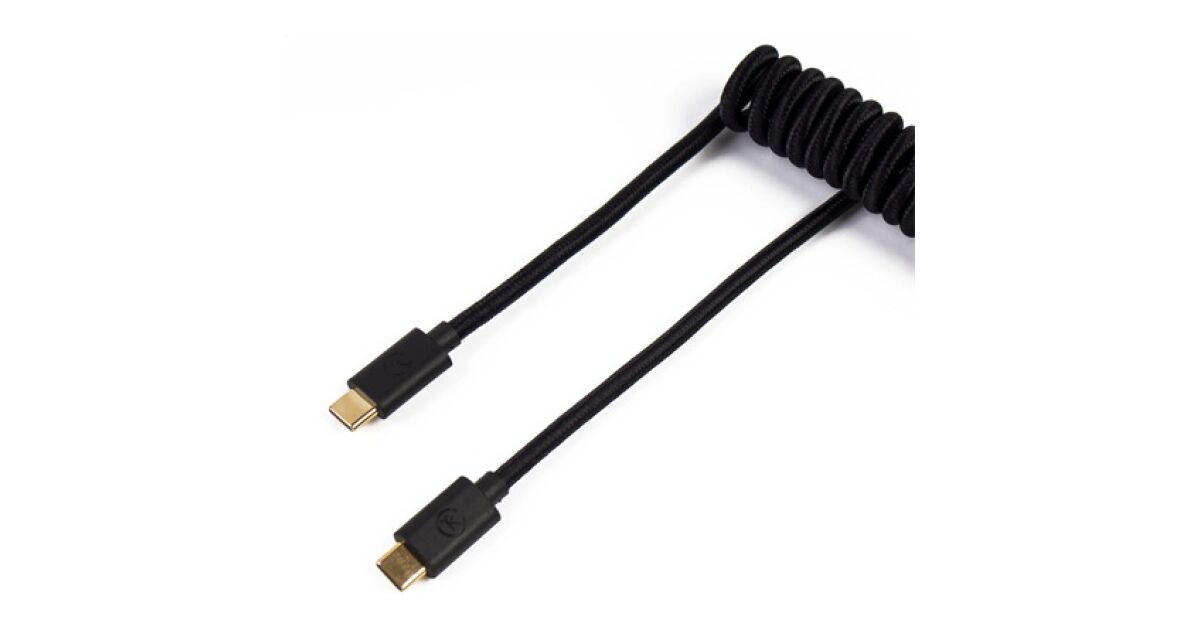 Keychron Coiled Type-C Cable -Black (CAB-B) | Pepita.hu