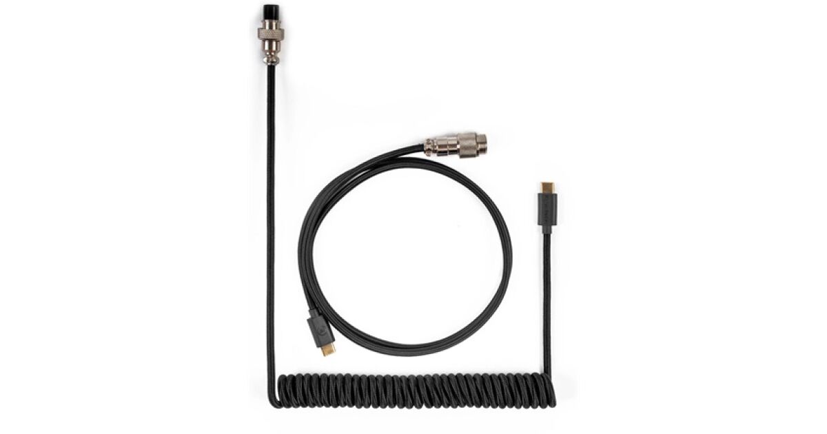 Keychron Coiled Type-C Cable -Black (CAB-B) | Pepita.hu