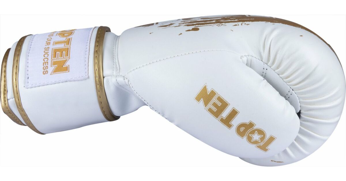 Manusi de box „Power Ink Star Golden” - Alb -Gold, 10 oz | Pepita.com