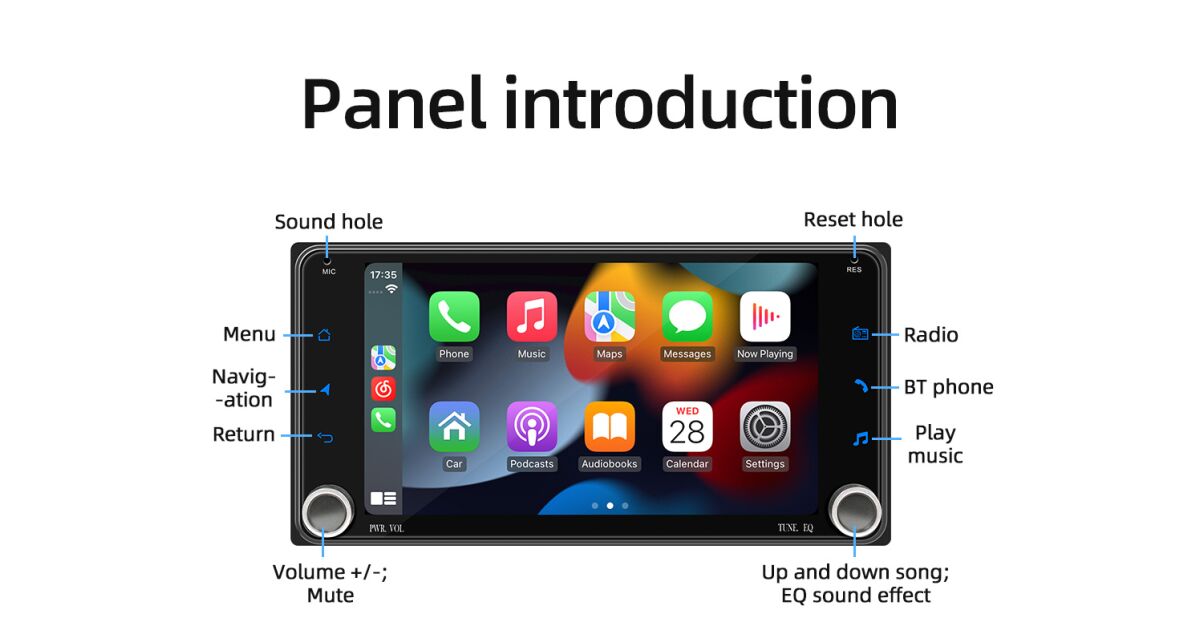 TOYOTA Corolla Android auto, Carplay, 7, 2DIN, 1GB/32GB, Wifi ...