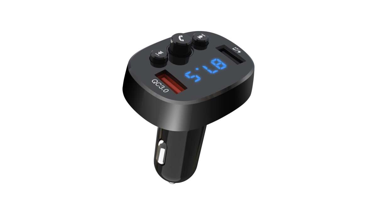 XO BCC03 bluetooth FM transmitter 18W 3A | Pepita.hu