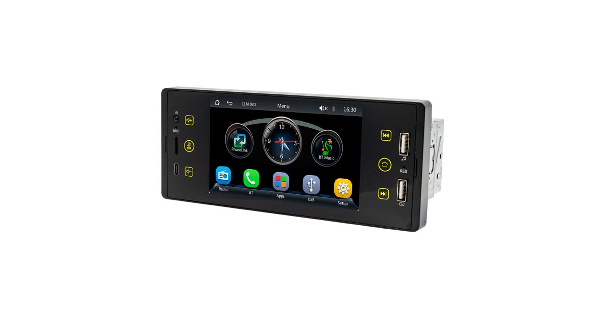 ILIKE 5 IPS képernyő vezetékes mirrorlink Carplay, Android Auto, 1 DIN ...