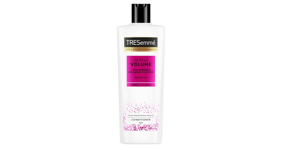 Vélemények: TRESemmé 24H Volume Hajbalzsam vékony szálú hajra 400ml ...