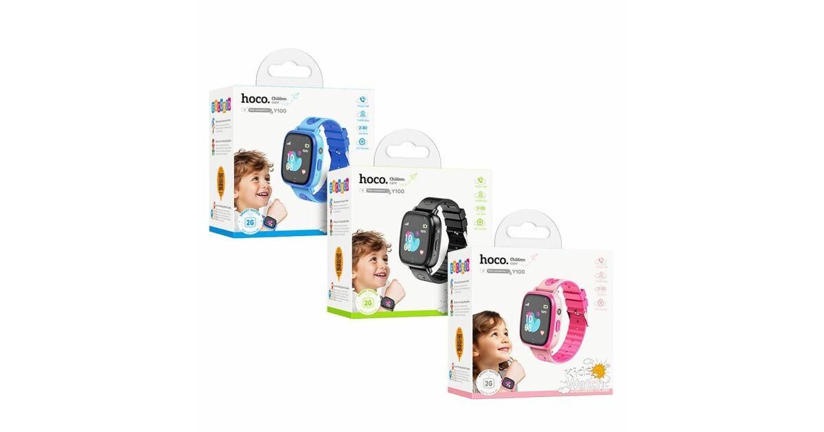 Hoco Y100 okosóra gyerekeknek hívás funkcióval - rózsaszín | Pepita.hu