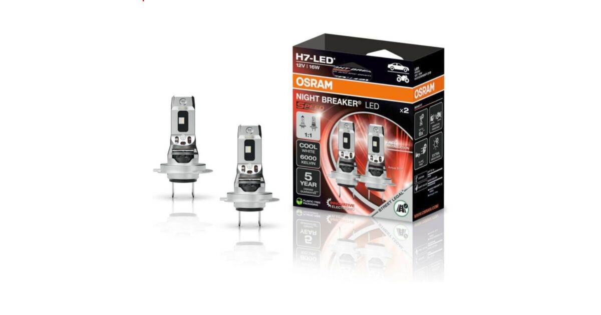 Osram Night Breaker LED Speed H7 12V 16W duó csomag- 64210DWNBSP-2HB ...