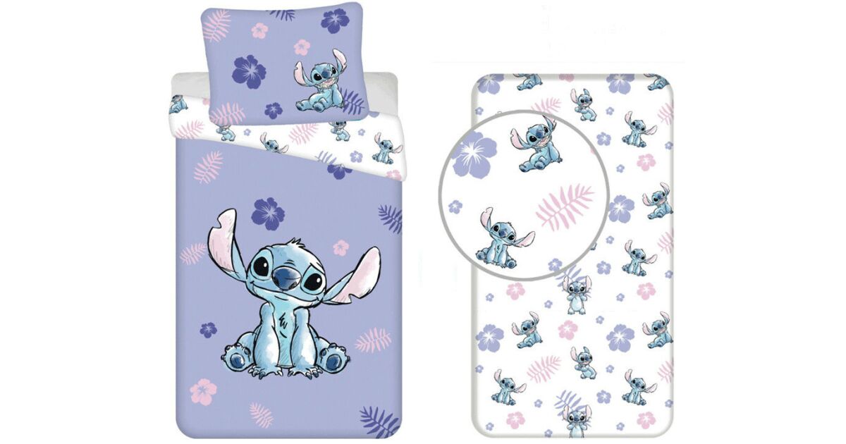 Disney Lilo és Stitch, A csillagkutya Blooming ágyneműhuzat és gumis ...