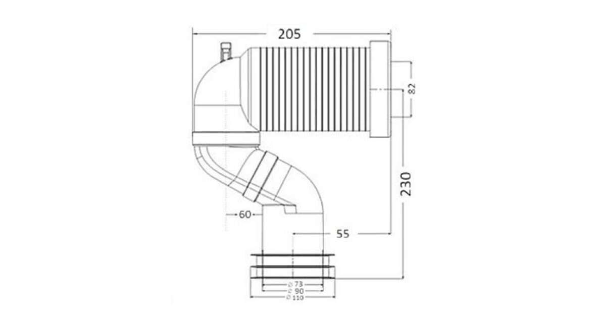 Wellis ”S” WC bekötő álló- és monoblokkos WC-hez | Pepita.hu