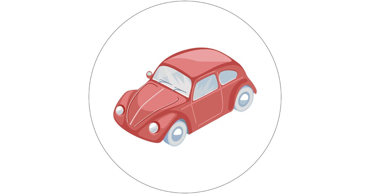 Öntapadós Ovis jel csomag Piros autó mintával | Pepita.hu