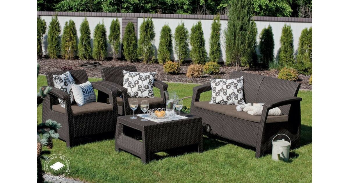 Keter Corfu polyrattan kerti bútor garnitúra - barna | Pepita.hu