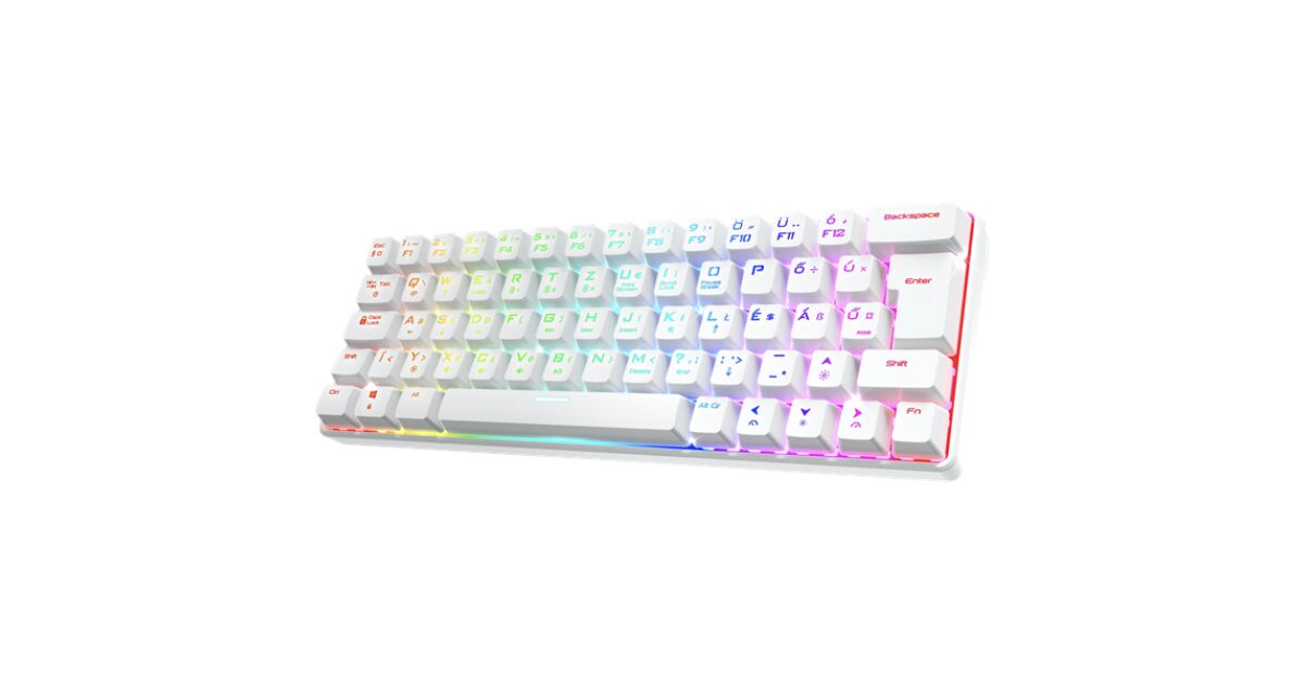 Tastatura mecanică Spirit of Gamer - XPERT K200 White (TKL, SOG roșu ...