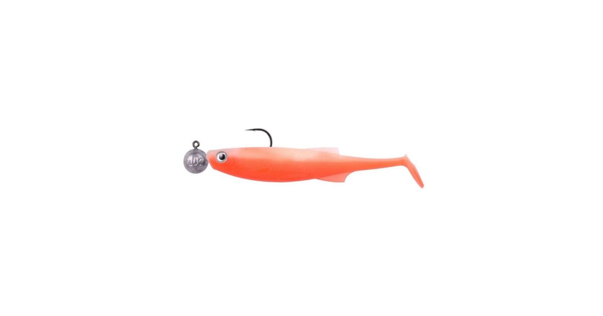 SPRO READY JIG 10CM IVORY ORANGE 10GR - montură gata de utilizare ...