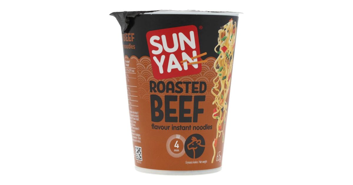 SUN YAN CUP INSTANT TÉSZTA MARHA 65G | Pepita.hu