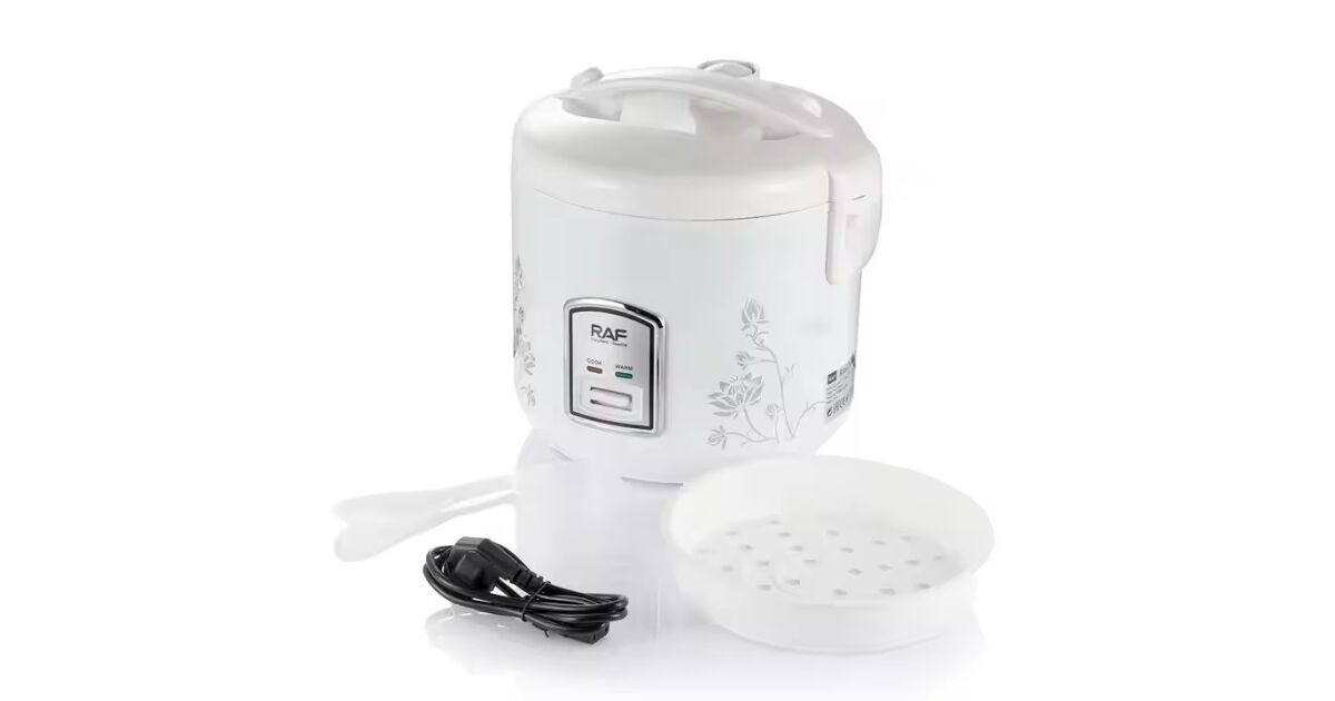 Elektromos gőzfőző, RAF R180, 1000 W, 5 L, 5 literes, főző/melegítő, 23x29 cm, fehér | Pepita.hu