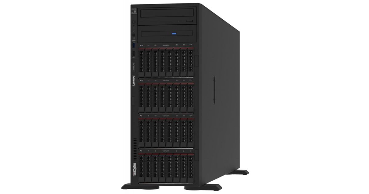 Lenovo tower server - st650 v3 (2.5), 1x 12c 4510 2.4ghz, 1x32gb, nohdd ...