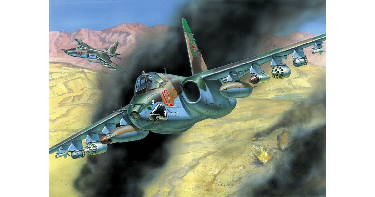 Zvezda Soviet Attack Aircraft SU-25 Frogfoot 1:72 makett repülő (7227) | Pepita.hu