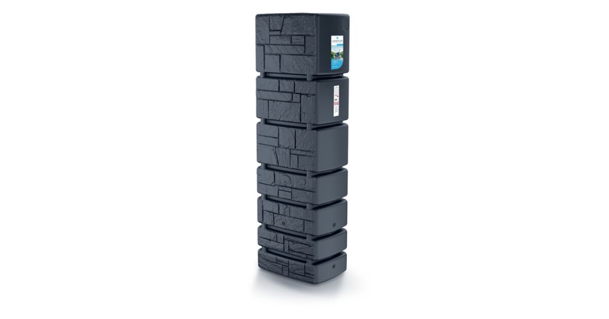Prosperplast TOWER STONE Fass anthrazit 500l | Pepita.com