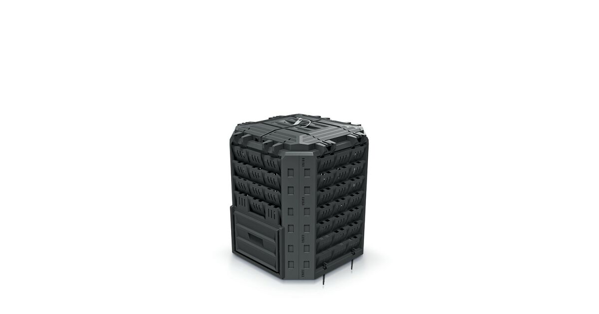 Prosperplast Compobox Moduláris Komposztáló Fekete 350L | Pepita.hu