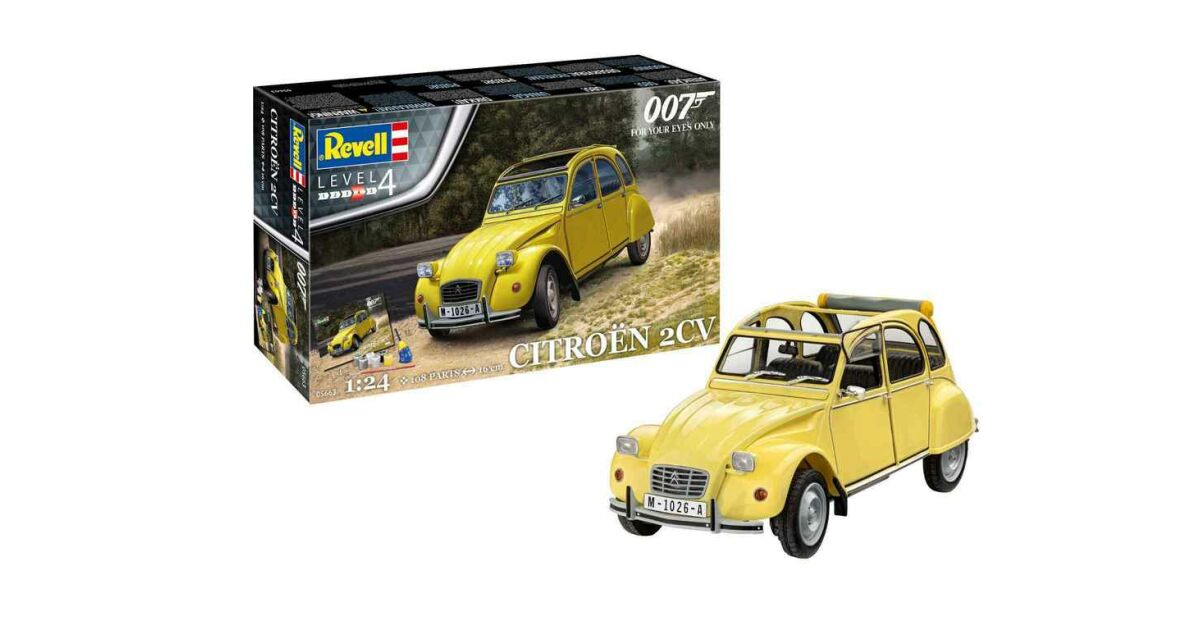 Revell Citroen 2CV 007 Modellbausatz - 160 mm | Pepita.com