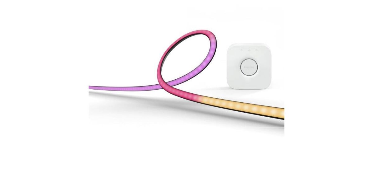 Banda LED Philips Hue Gradient pentru televizor 32-34 inch, 19W, 1000 ...