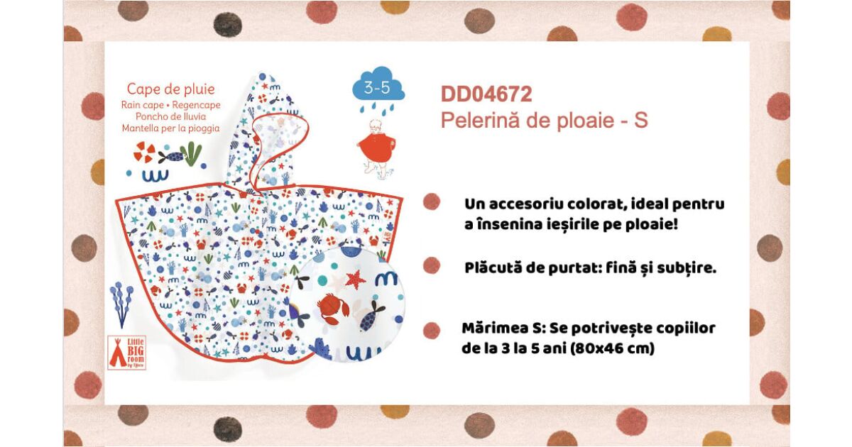 Pelerina de ploaie Ocean, Djeco | Pepita.com