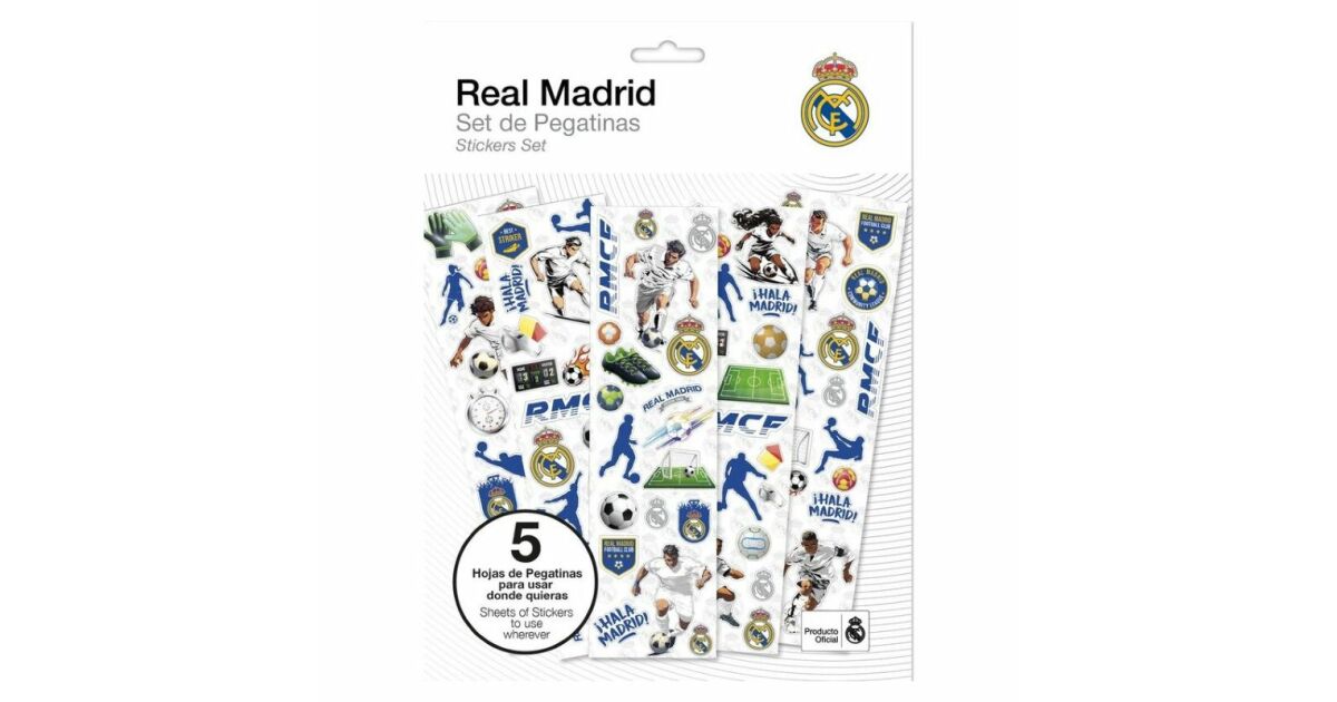 Real Madrid Sticker-Set 5 Bögen | Pepita.com