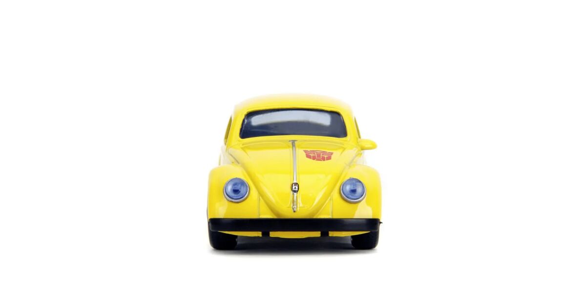 JADA TRANSFORMERS Metal Car BUMBLEBEE VOLKSWAGEN BEETLE Scale 1:32 ...