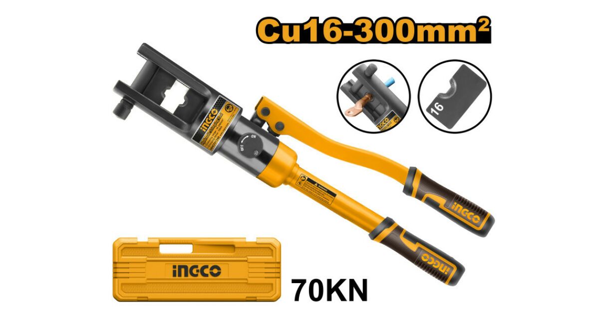 INGCO Kézi hidraulikus prés 16-300 mm2 | Pepita.hu